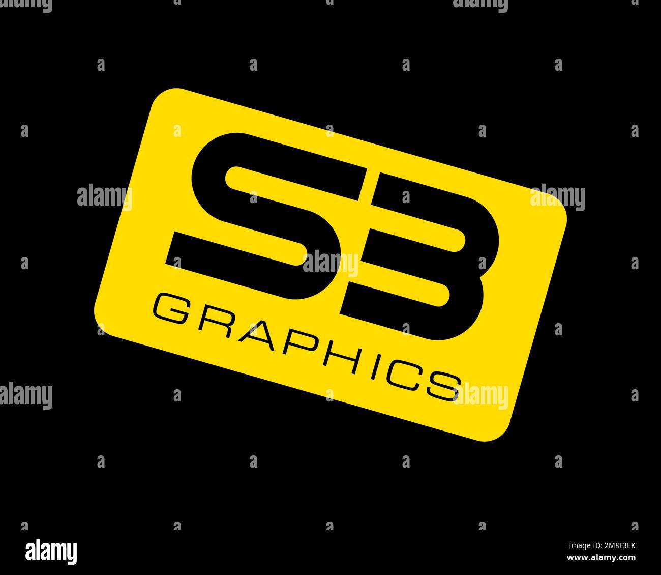S3 Graphics, rotated logo, black background B Stock Photo - Alamy