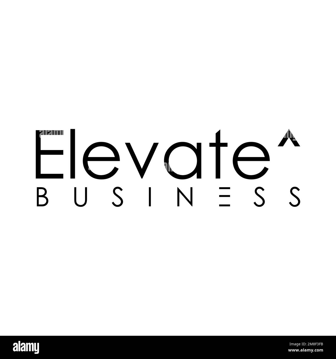 simple letter or word ELEVATE sans serif font with image graphic icon logo design abstract ...