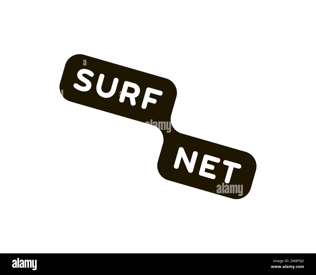 SURFnet, rotated logo, white background B Stock Photo - Alamy