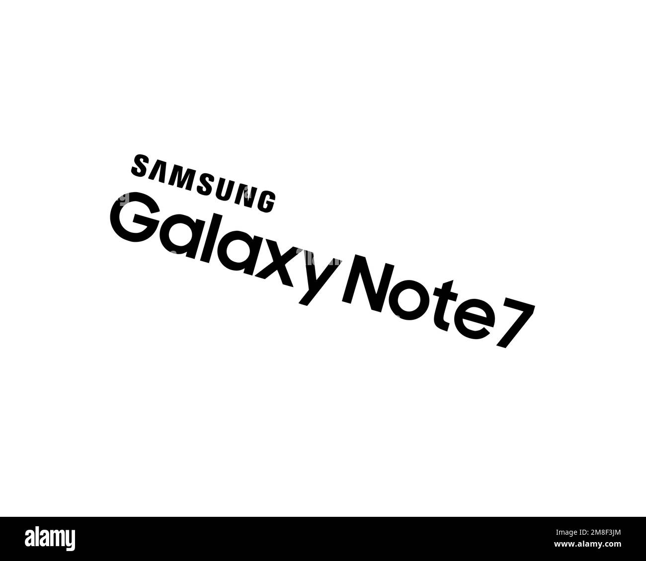 Samsung Galaxy Note 7, Rotated Logo, White Background B Stock Photo - Alamy