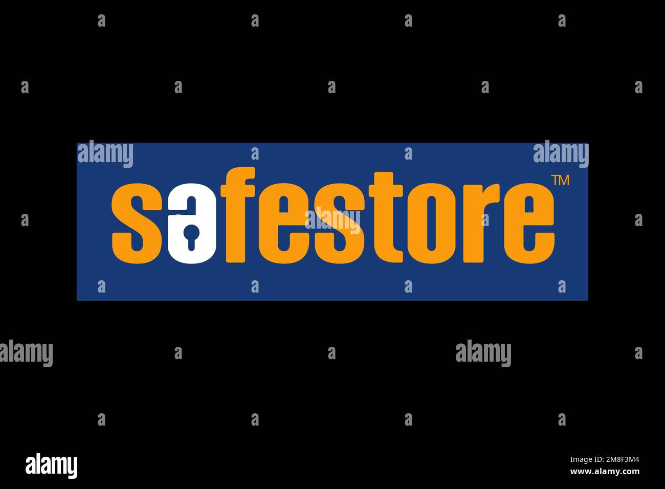 Safestore, Logo, Black background Stock Photo - Alamy