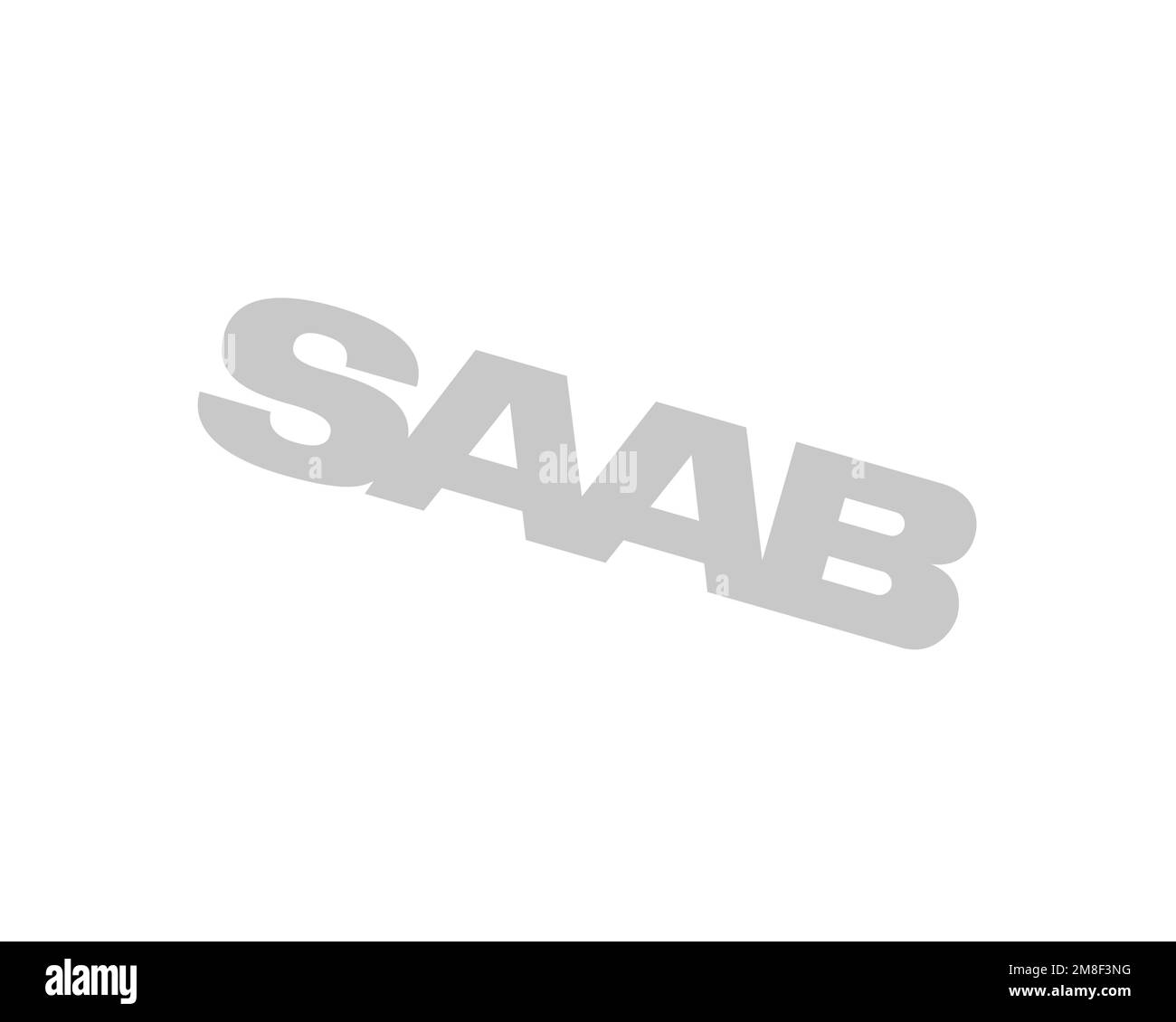 Saab Automobiles, Rotated Logo, White Background B Stock Photo - Alamy