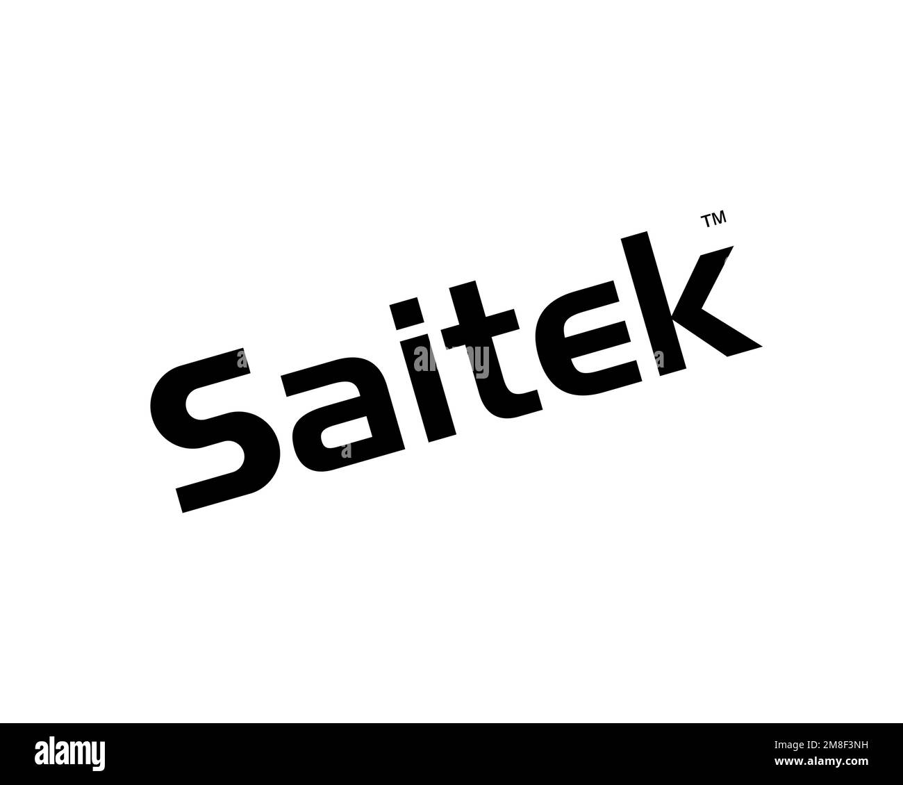 Saitek, rotated logo, white background Stock Photo - Alamy