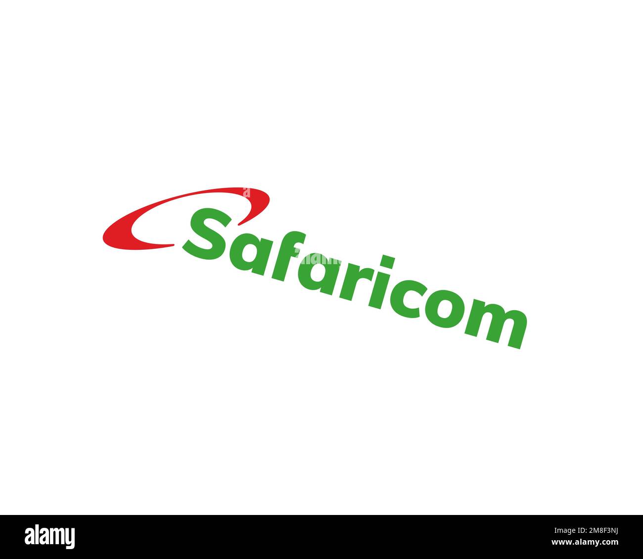 Safaricom, rotated logo, white background B Stock Photo - Alamy