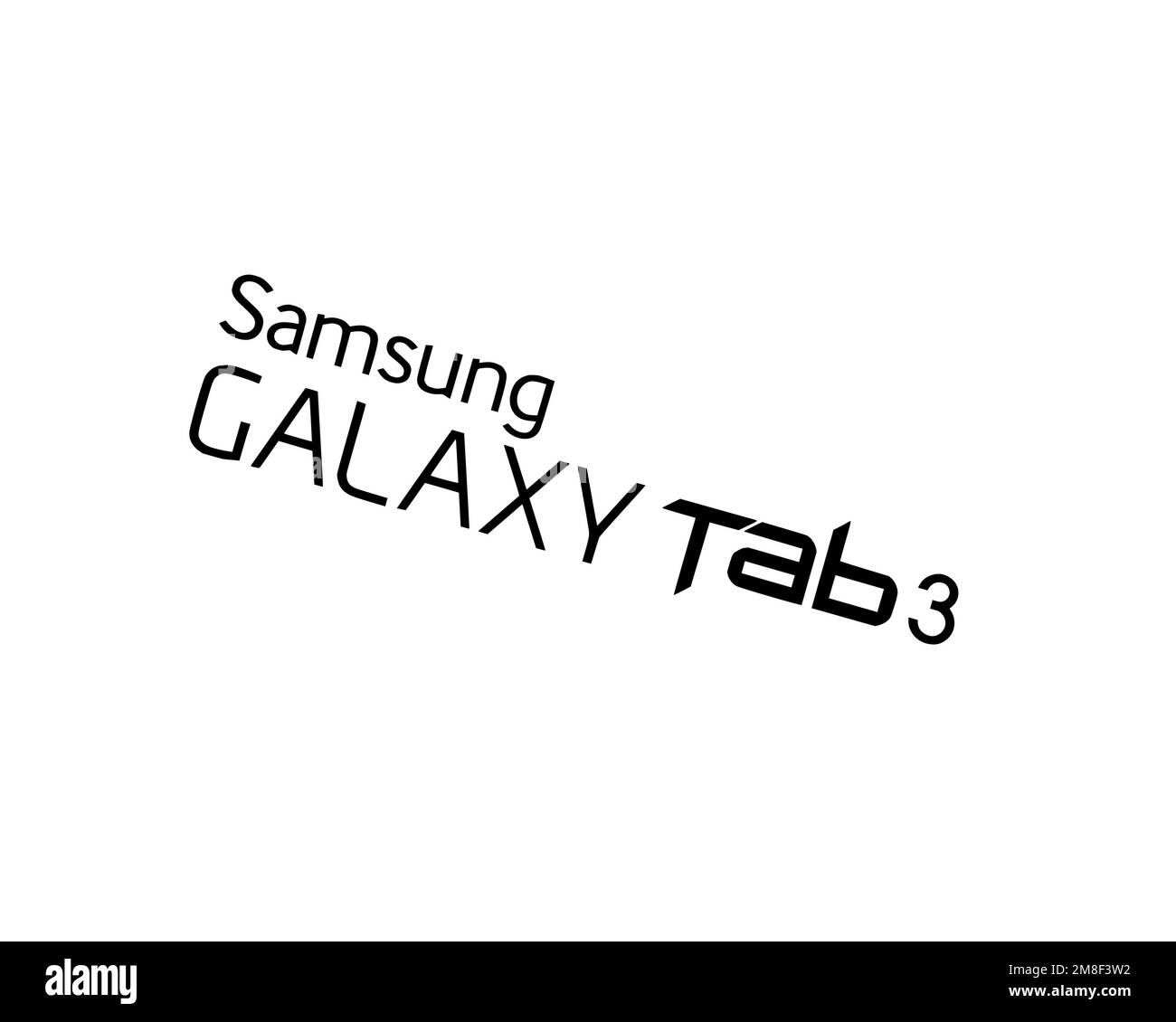 Samsung Galaxy Tab 3 7. 0, Rotated Logo, White Background B Stock Photo ...