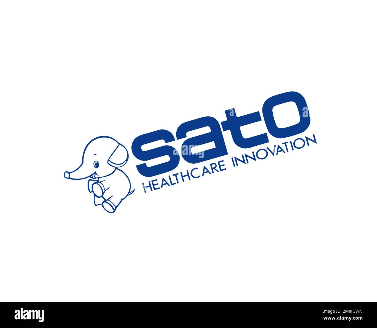 Sato Pharmaceutical, rotated logo, white background Stock Photo - Alamy
