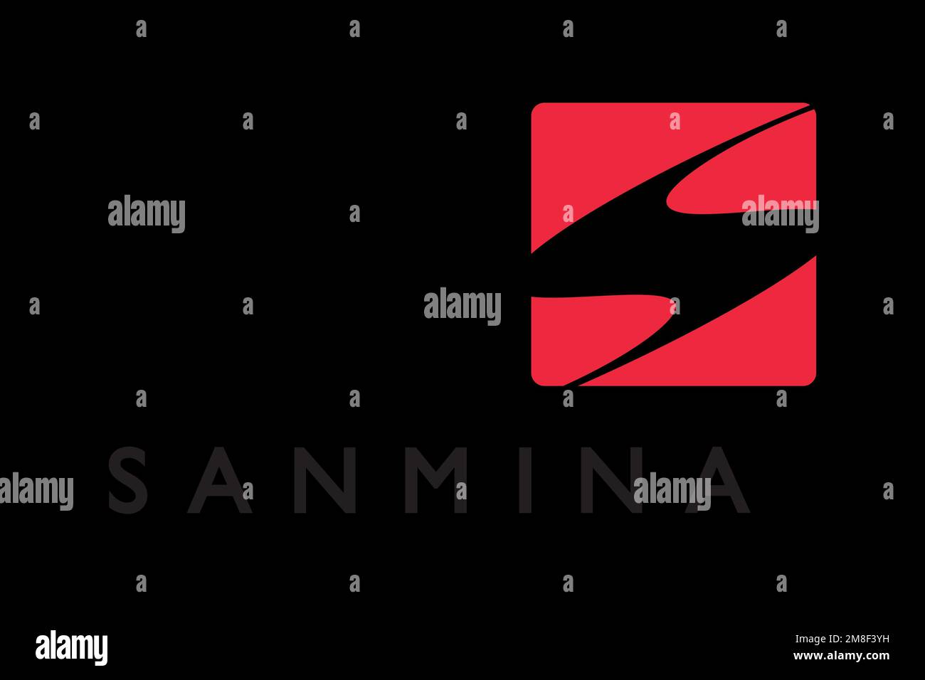 Sanmina Corporation, Logo, Black background Stock Photo - Alamy