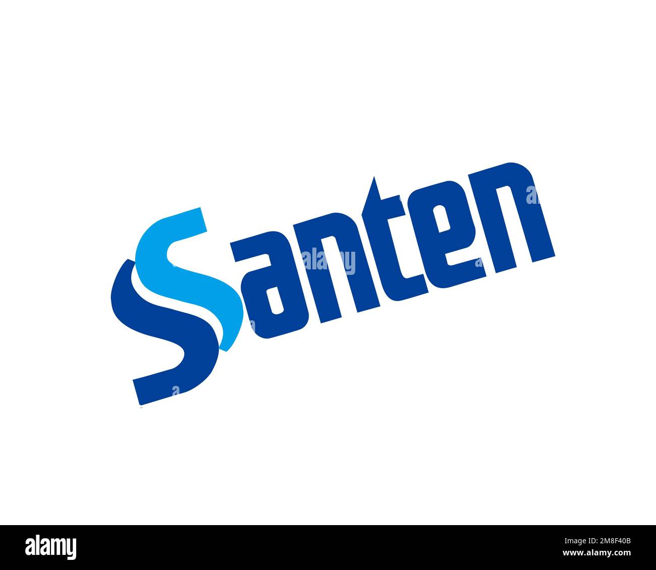 Santen Pharmaceutical, rotated logo, white background Stock Photo - Alamy