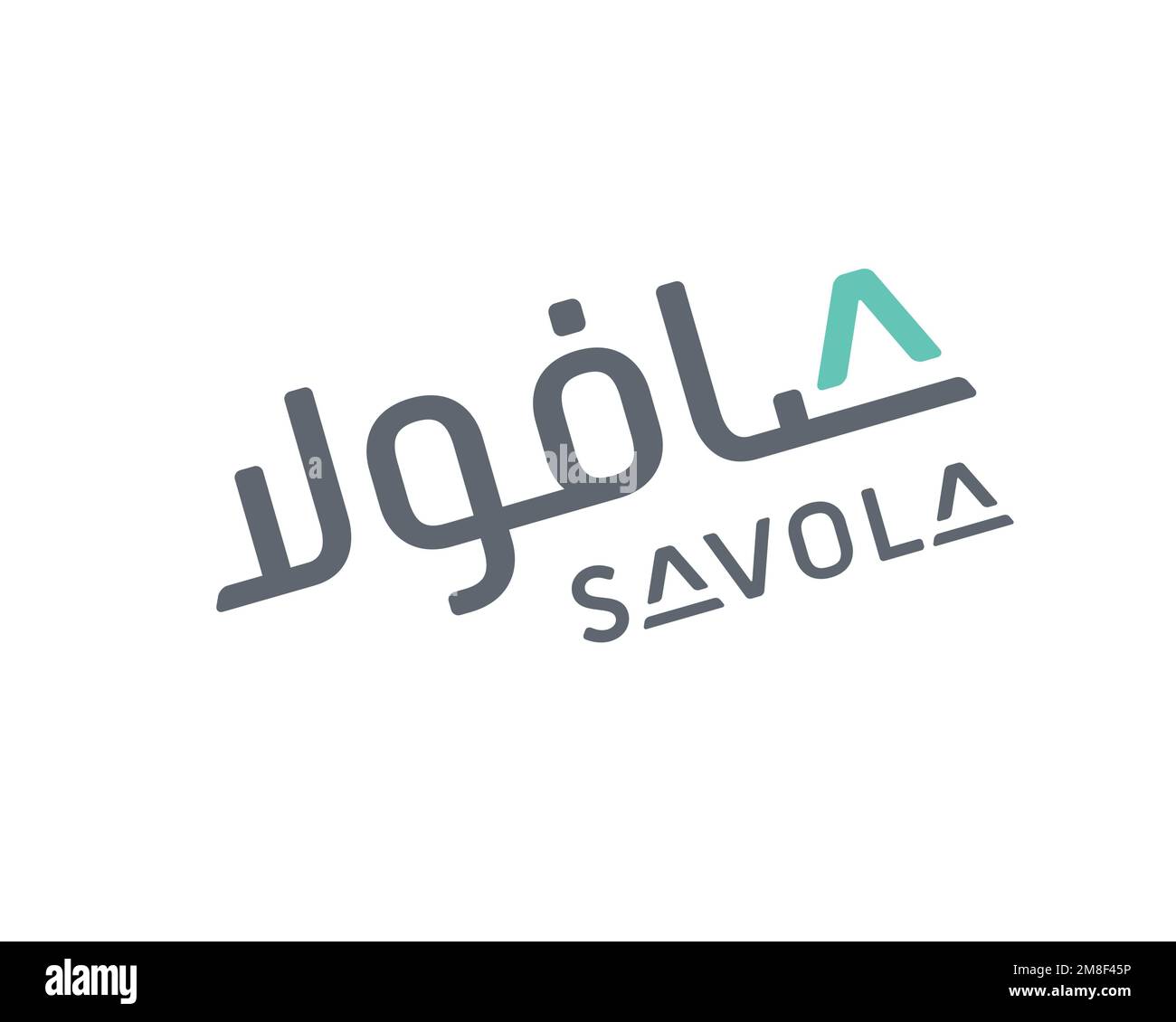 Savola Group, rotated logo, white background Stock Photo - Alamy