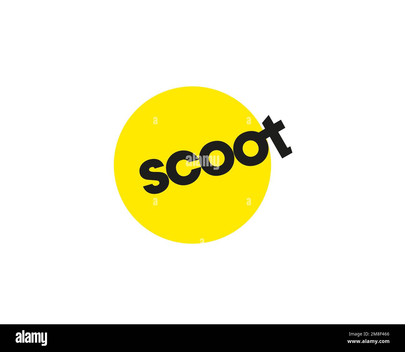 Scoot, rotated logo, white background Stock Photo - Alamy