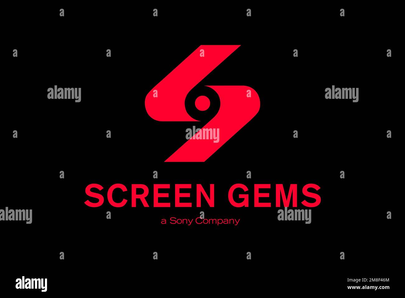 Screen Gems, Logo, Black Background Stock Photo - Alamy