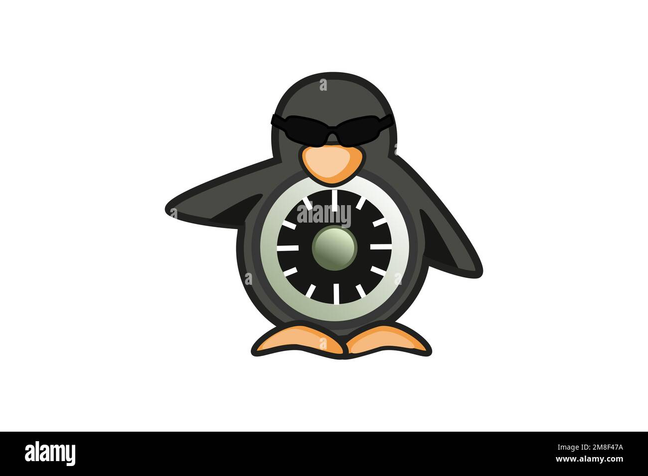 Security Enhanced Linux, Logo, White background Stock Photo - Alamy