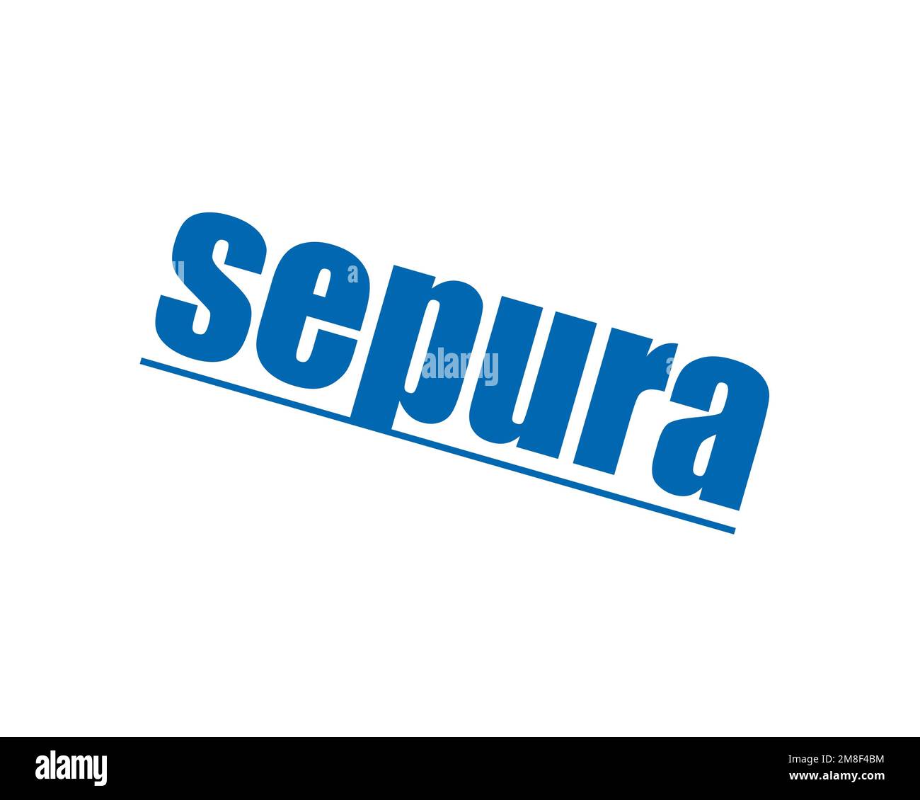 Sepura, rotated logo, white background B Stock Photo - Alamy