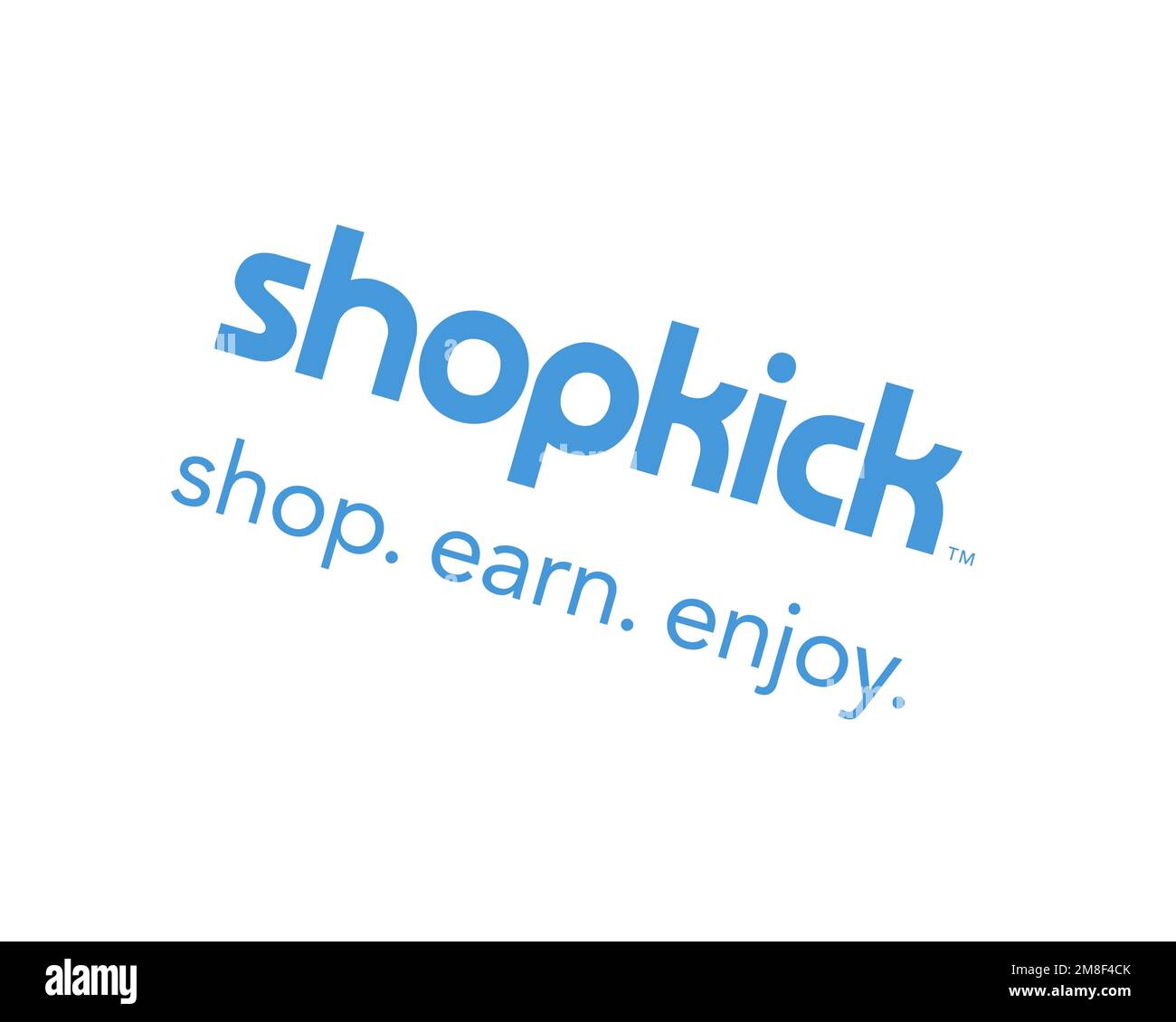 Shopkick, rotated logo, white background B Stock Photo - Alamy