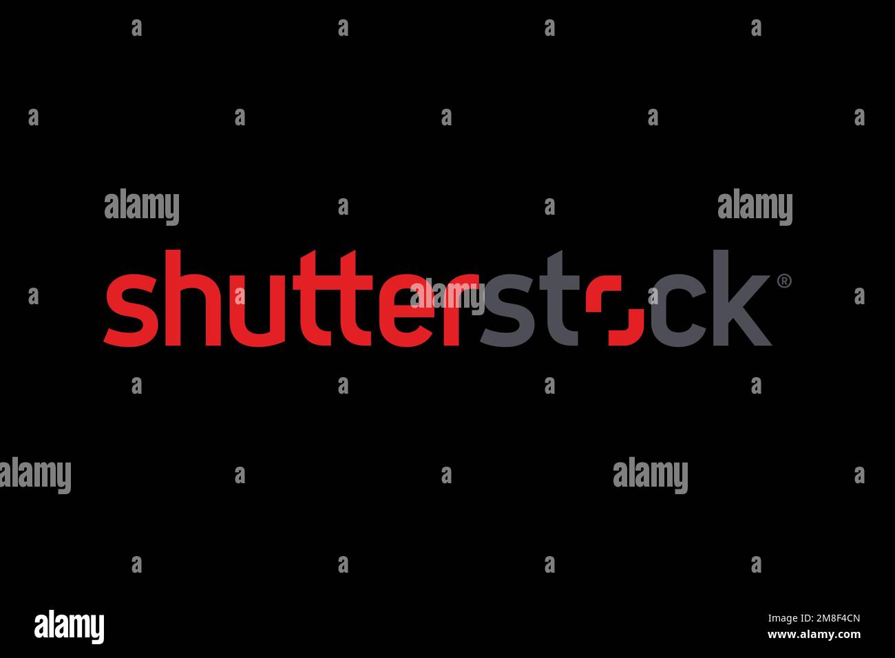 Shutterstock, Logo, Black background Stock Photo - Alamy