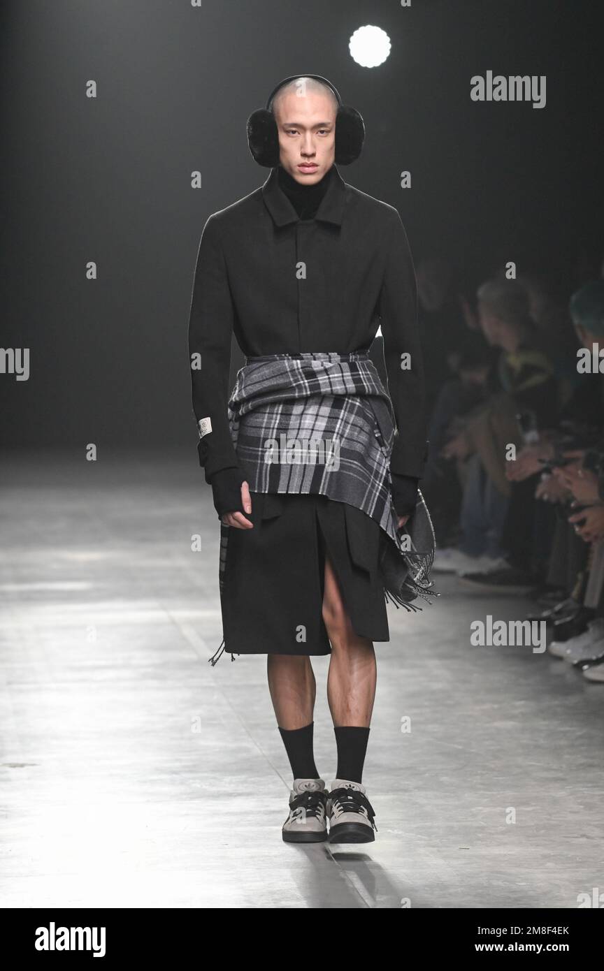 Milan, Italy. 13th Jan, 2023. Milan, Men Fashion Week, Fall Winter 2023 ...
