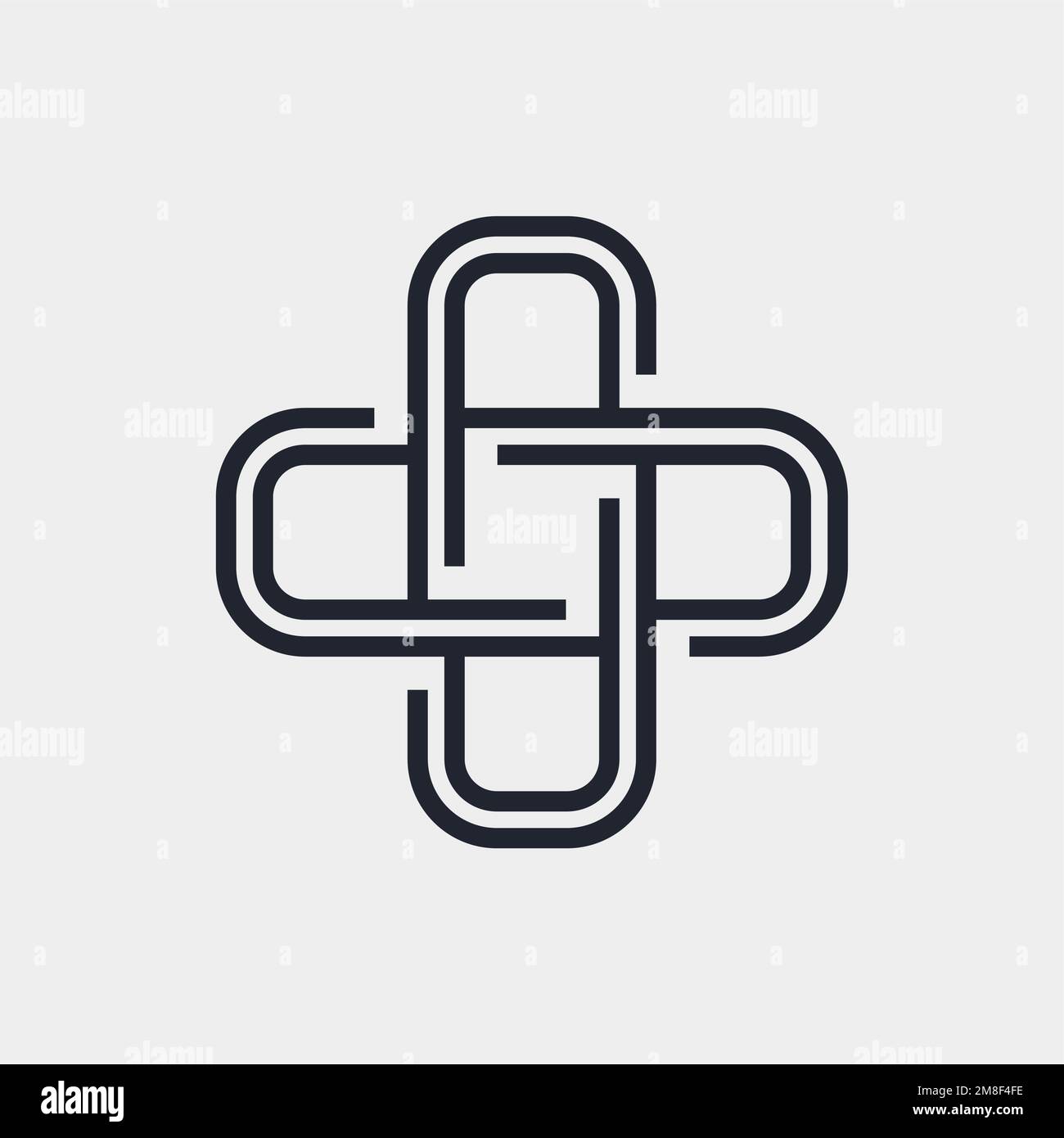 Complex Geometric Contemporary Element. Logo Design for Business ...