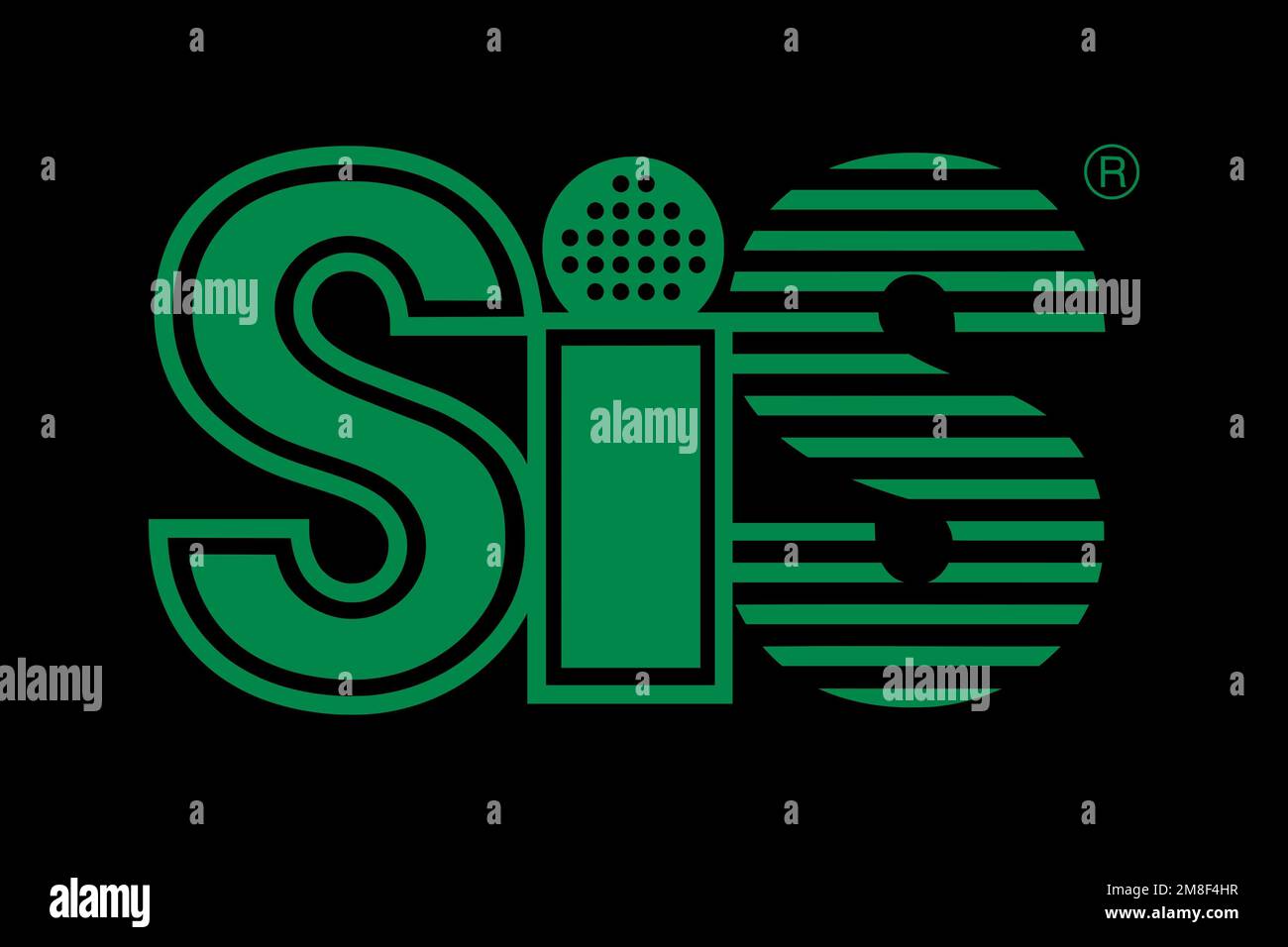 Silicon Integrated Systems, Logo, Black background Stock Photo - Alamy