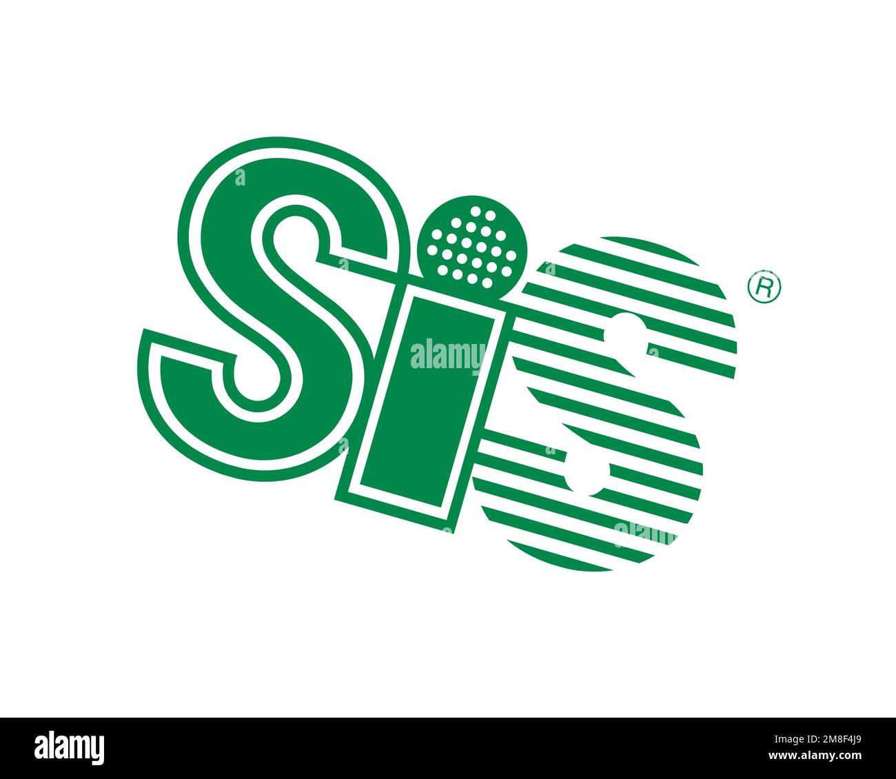 Silicon Integrated Systems, rotated logo, white background B Stock ...