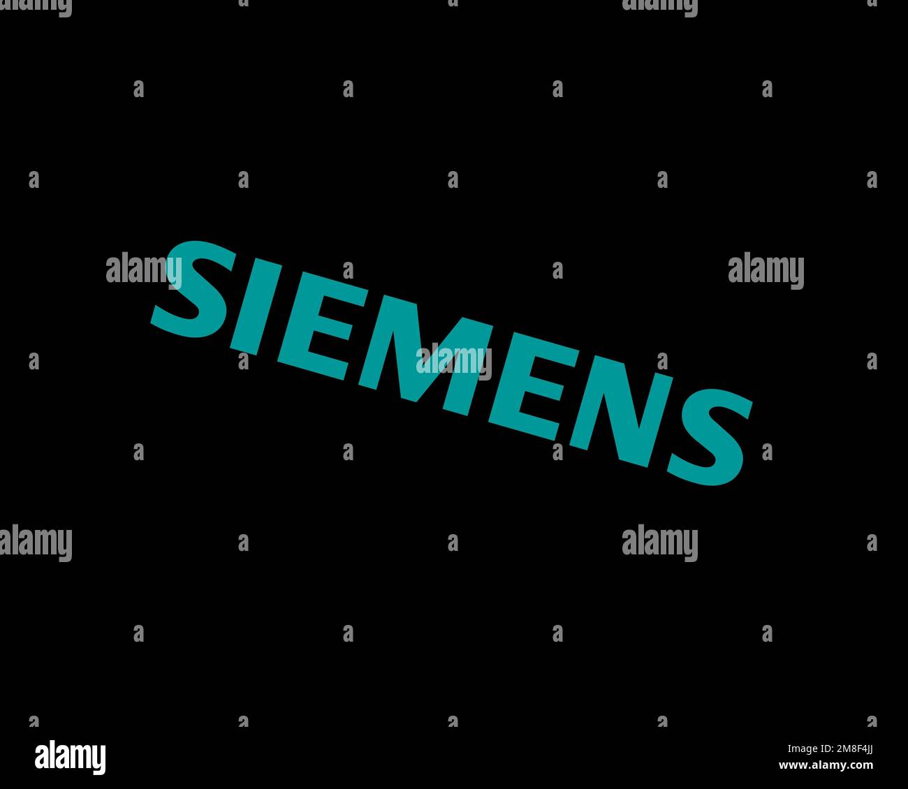 Siemens Energy Sector, rotated logo, black background B Stock Photo - Alamy