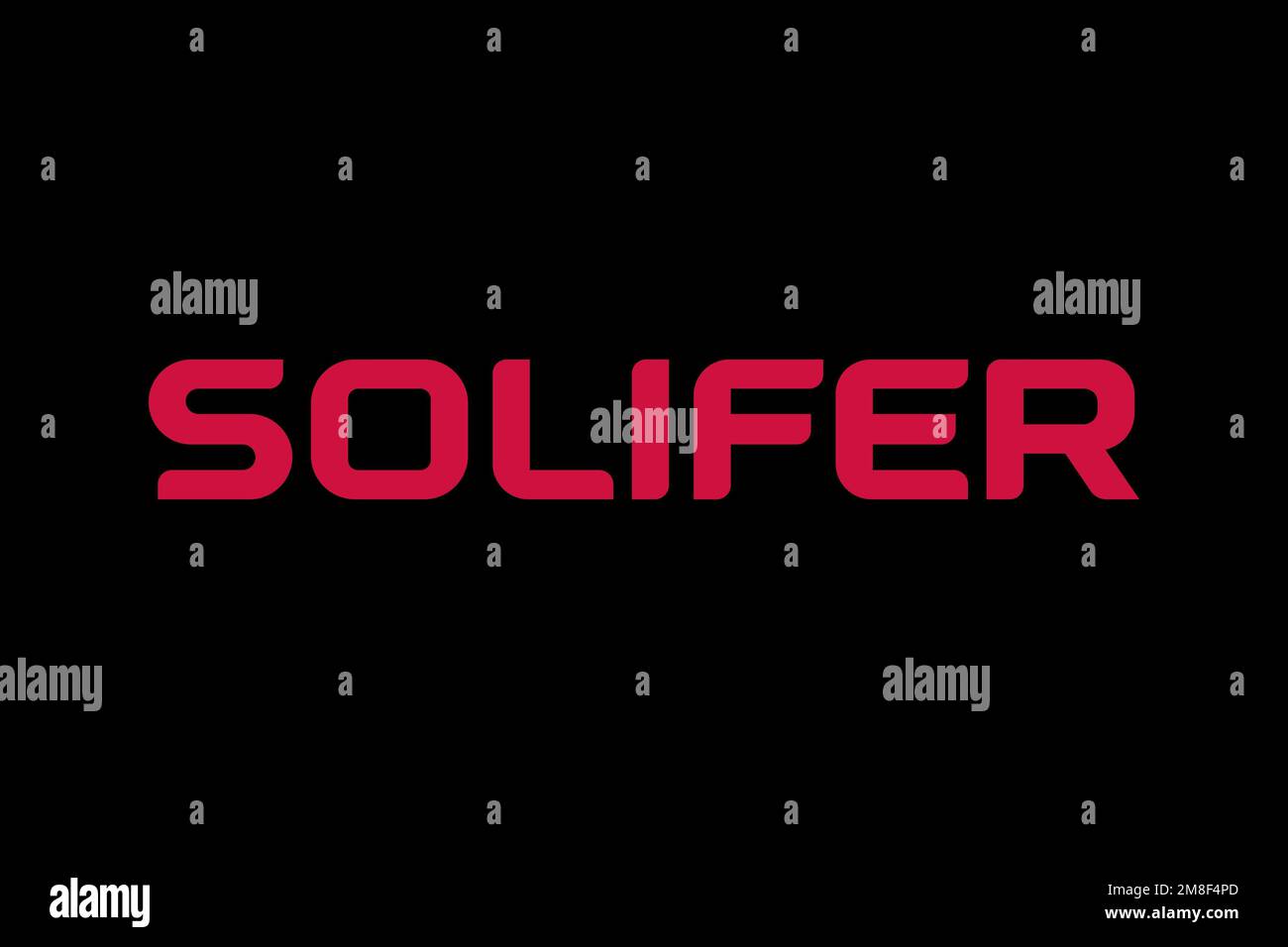 Solifer, Logo, Black background Stock Photo - Alamy