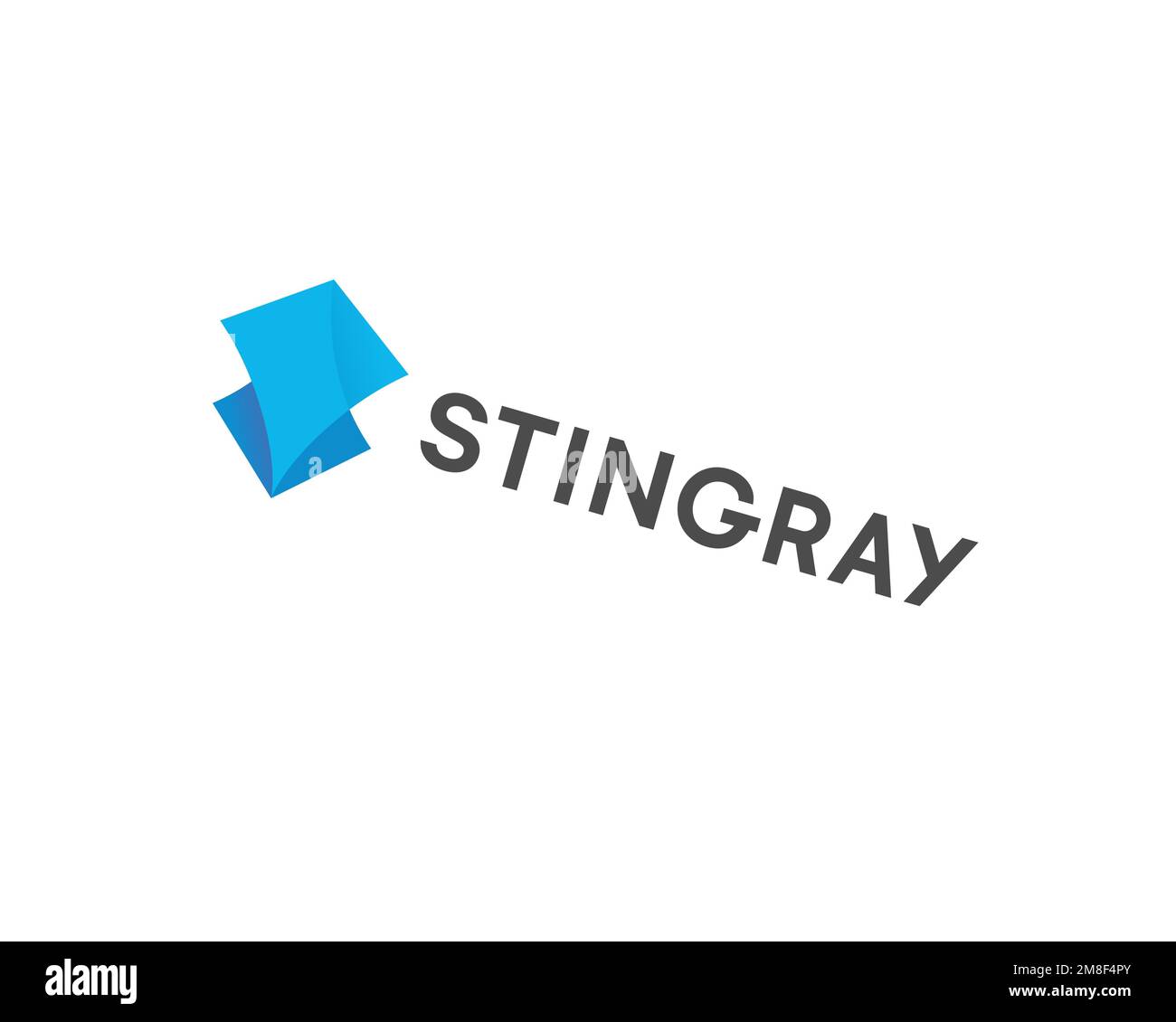 Stingray Group, rotated logo, white background B Stock Photo - Alamy