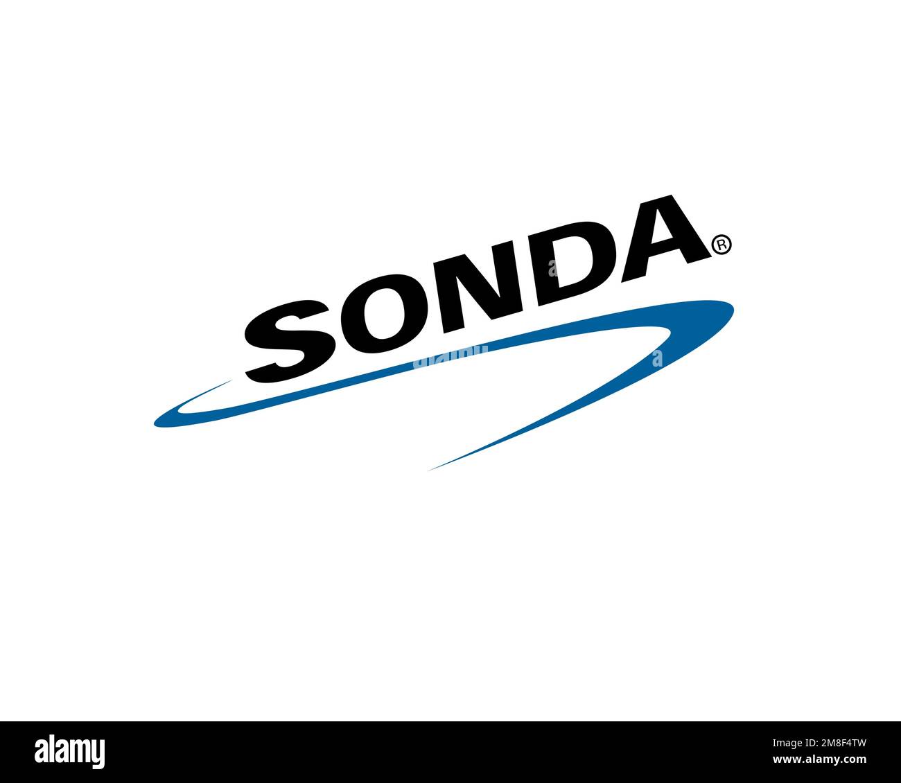 Sonda S. A. rotated logo, white background Stock Photo - Alamy