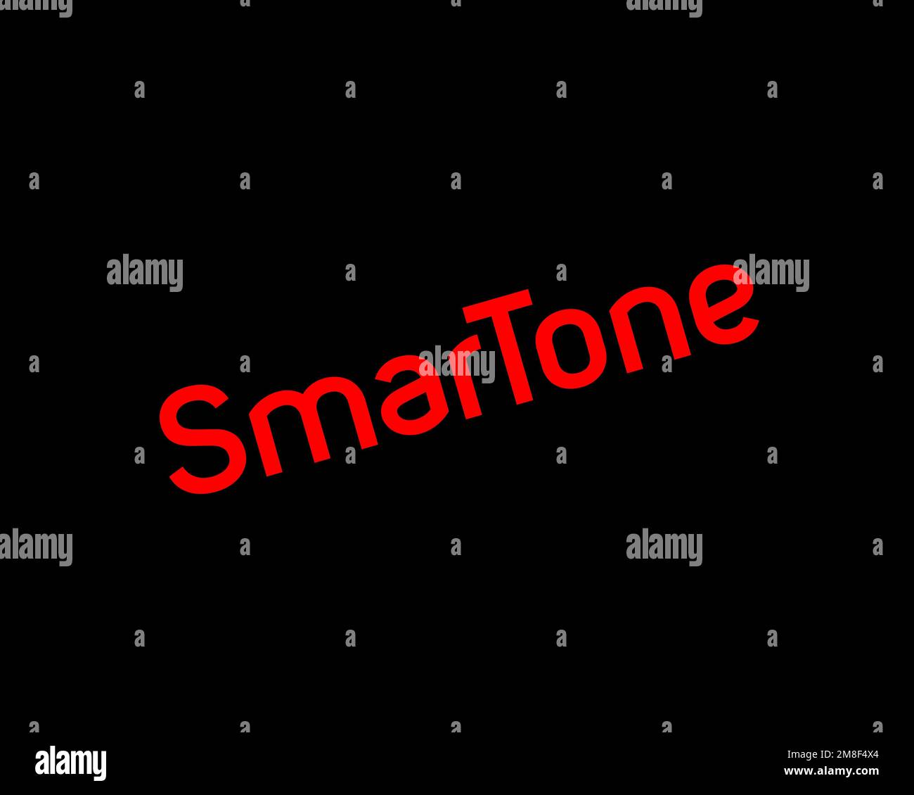 SmarTone, rotated logo, black background Stock Photo - Alamy