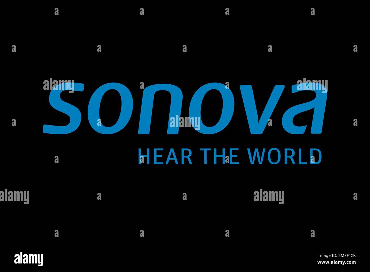 Sonova, Logo, Black background Stock Photo - Alamy