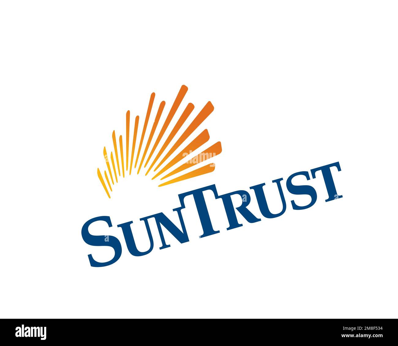 SunTrust Banks, rotated logo, white background Stock Photo - Alamy