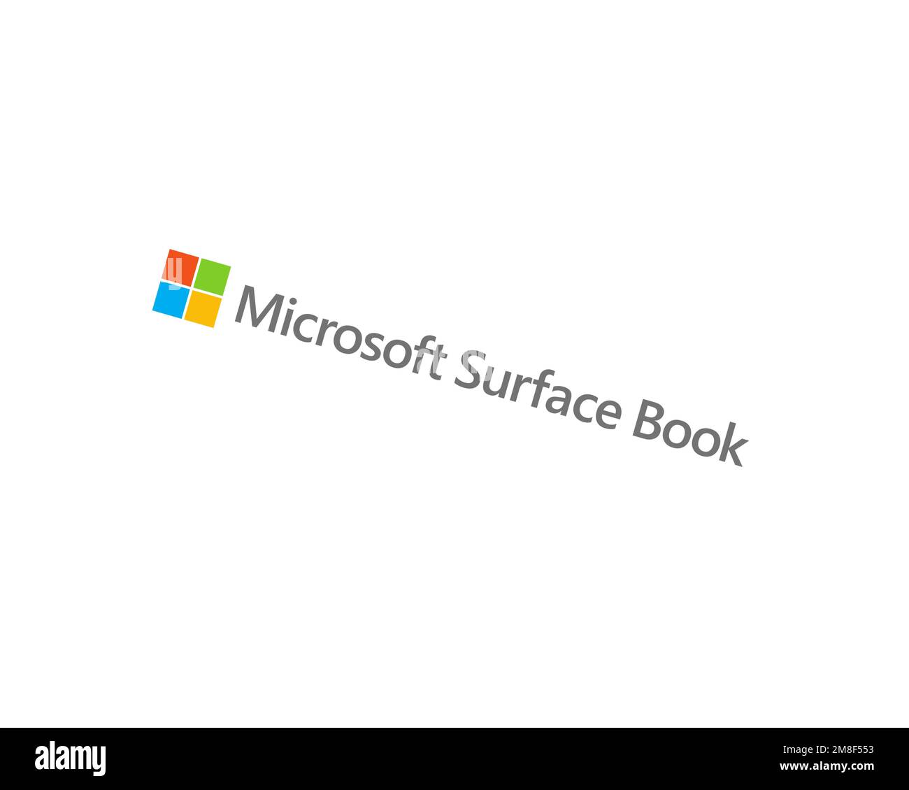 Surface Book, rotated logo, white background B Stock Photo - Alamy
