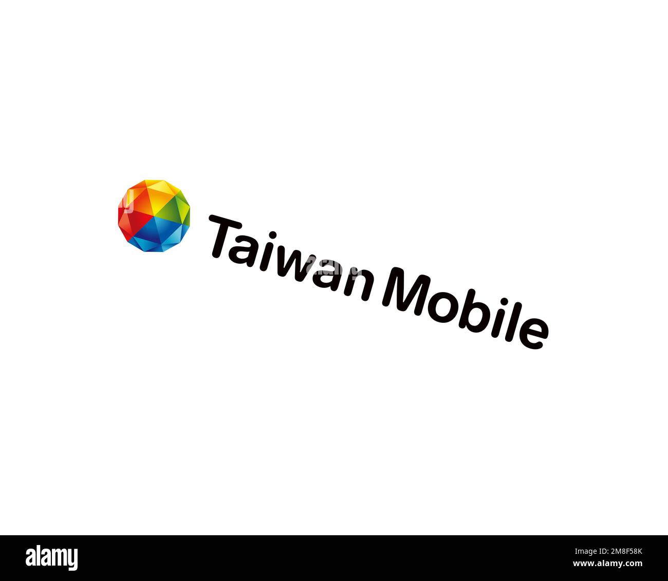 Taiwan Mobile, rotated logo, white background B Stock Photo - Alamy