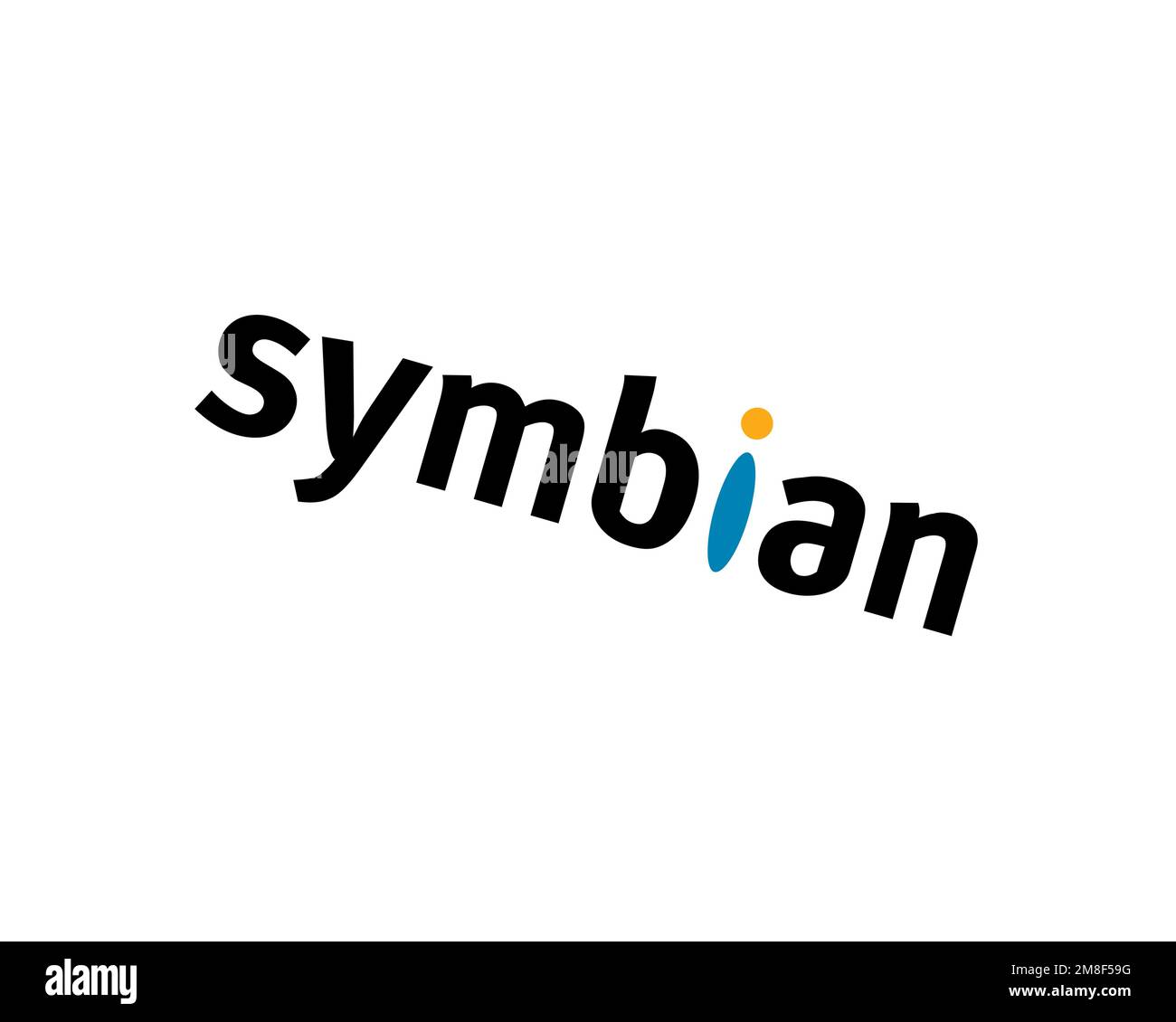 Symbian Ltd. rotated logo, white background B Stock Photo - Alamy
