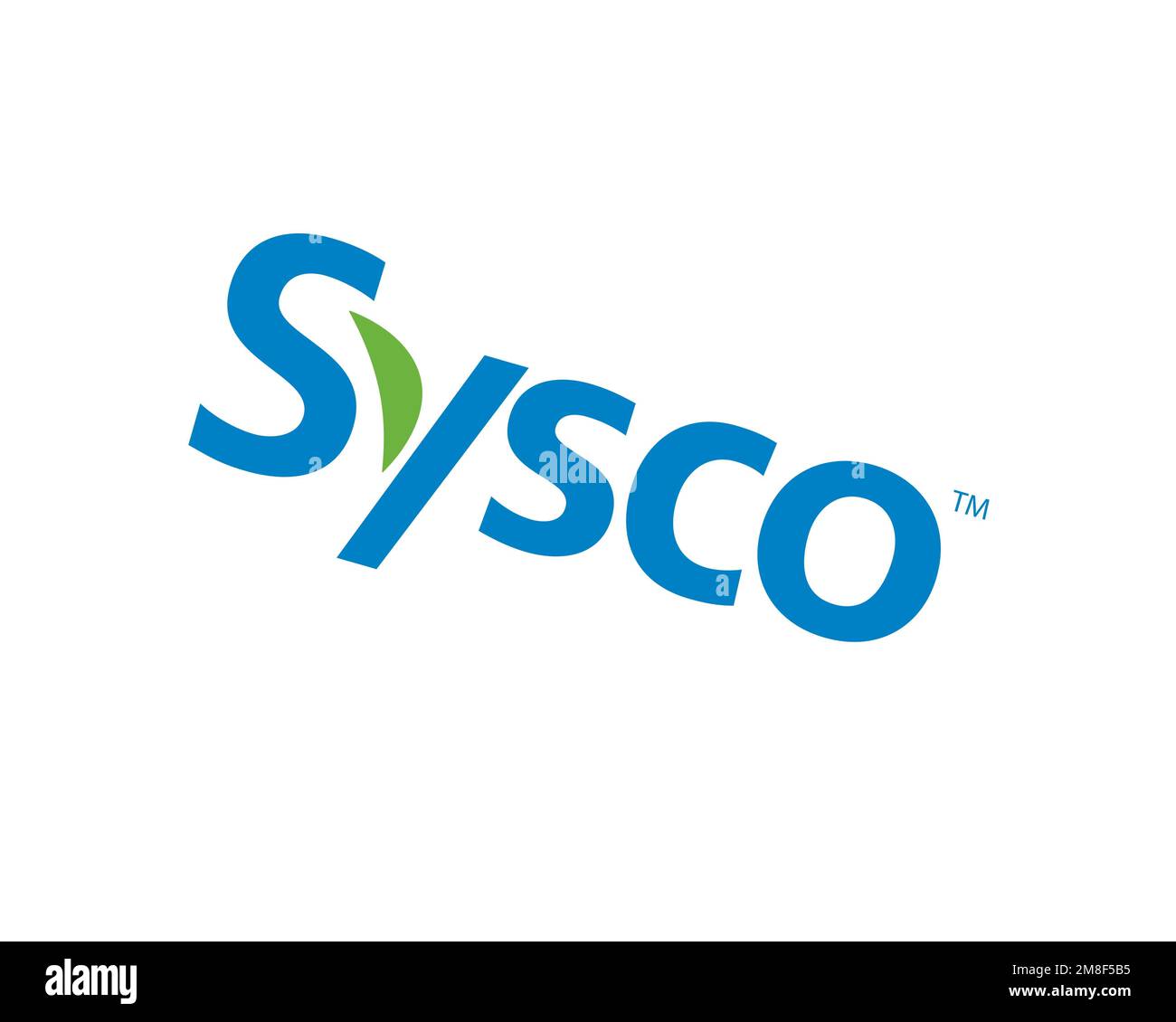 Sysco, rotated logo, white background B Stock Photo - Alamy