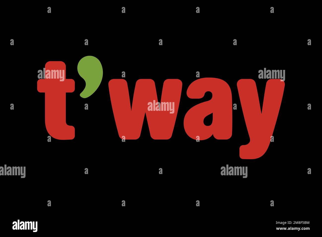 T'way Air, Logo, Black background Stock Photo - Alamy