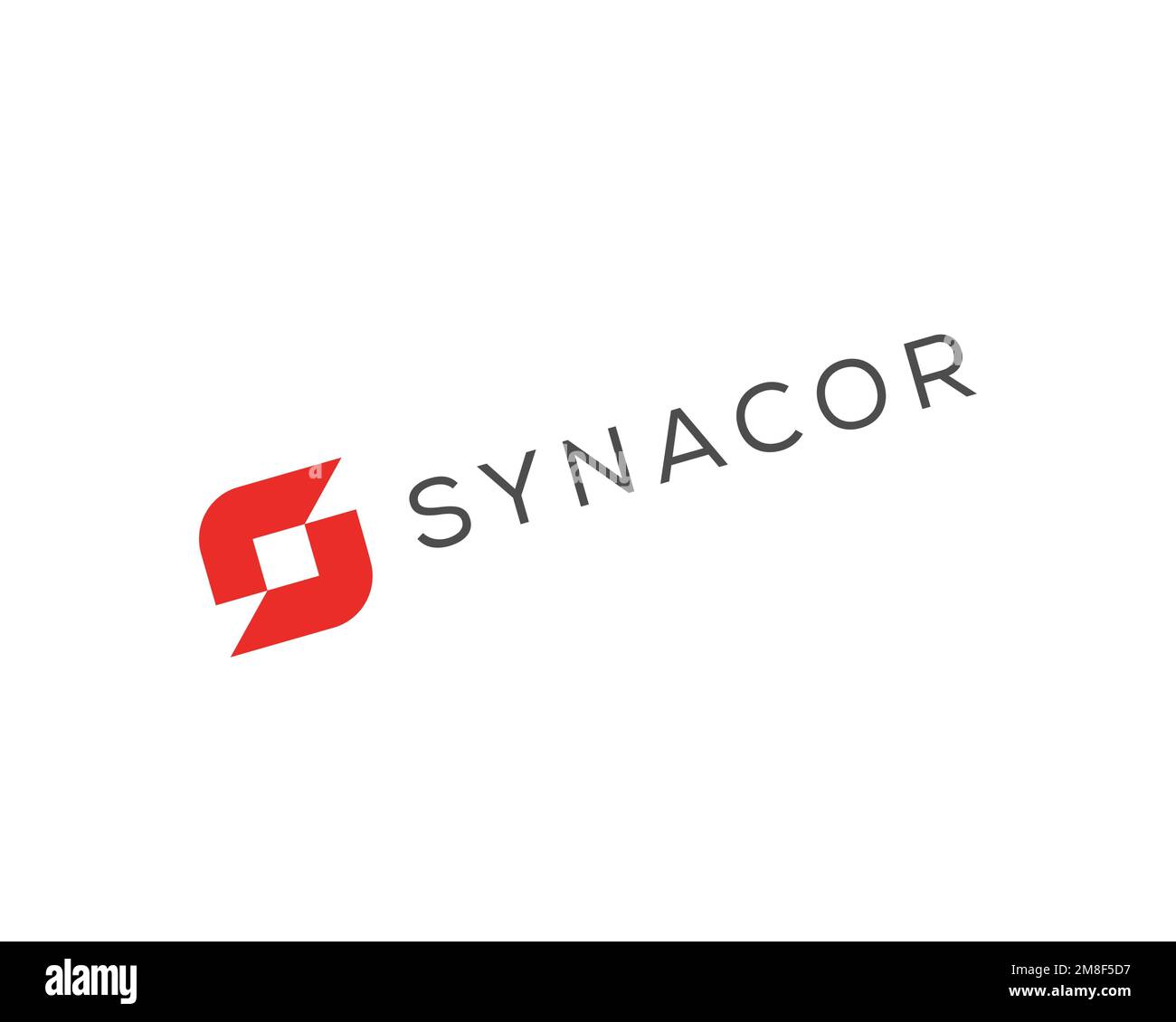 Synacor, rotated logo, white background Stock Photo - Alamy
