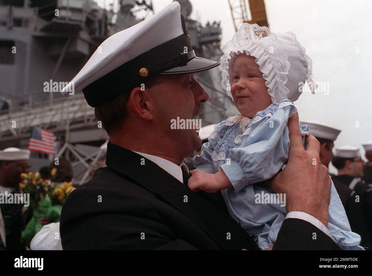 A chief petty officer assigned to the guided missile cruiser USS THOMAS ...