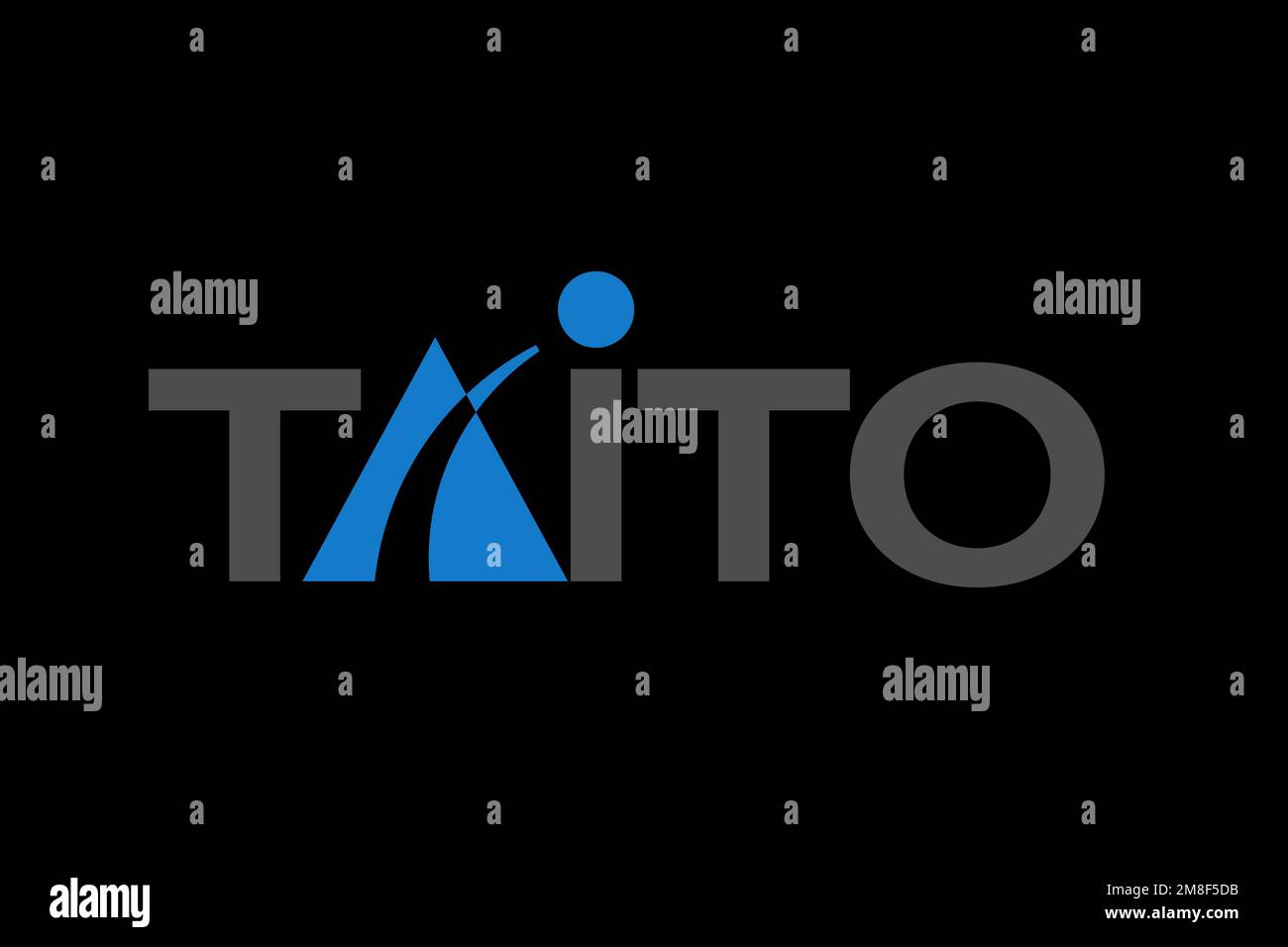 Taito, Logo, Black background Stock Photo - Alamy