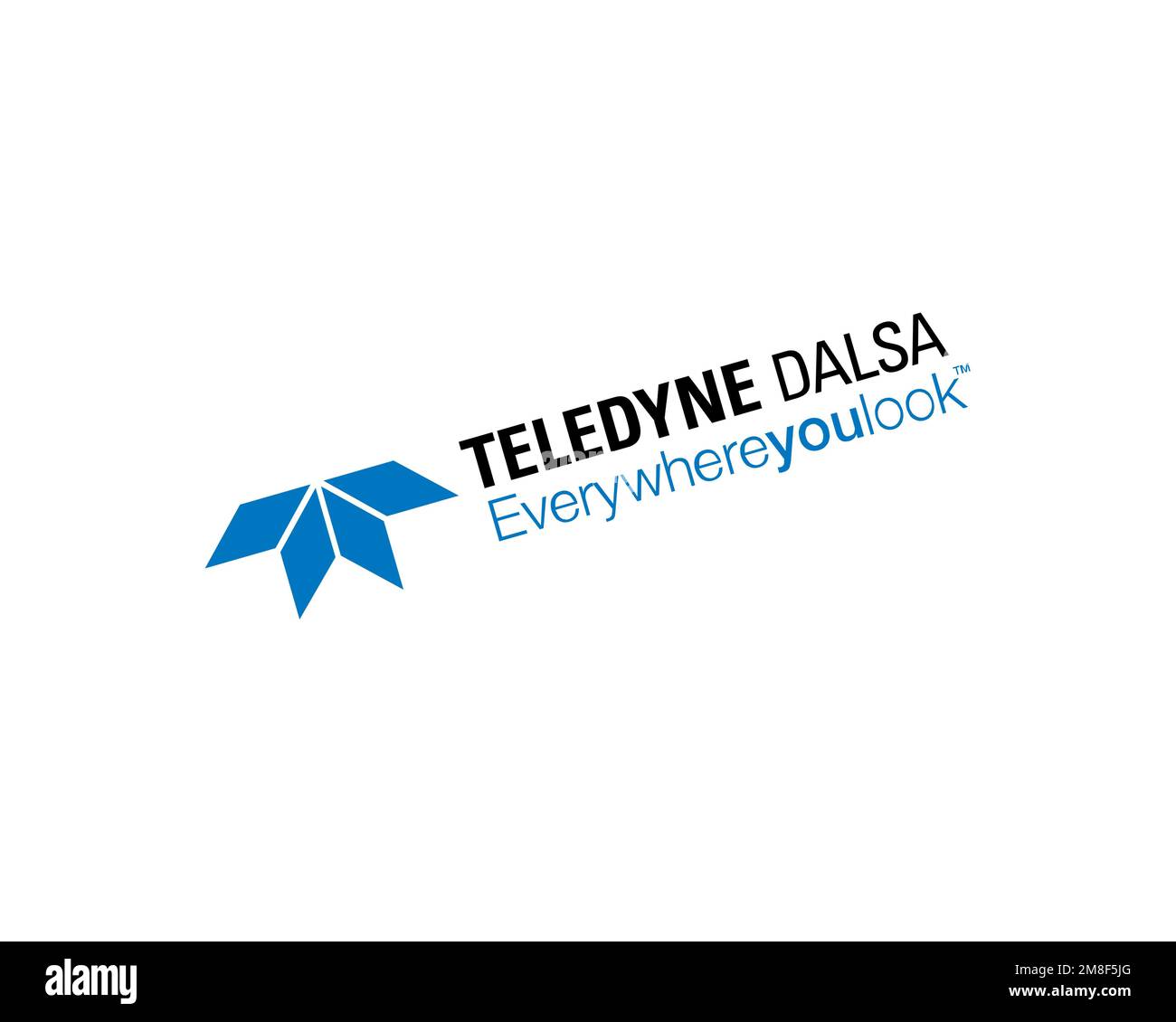 Teledyne DALSA, Rotated Logo, White Background Stock Photo - Alamy