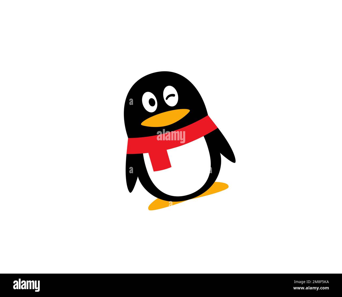 Tencent QQ, rotated logo, white background Stock Photo - Alamy