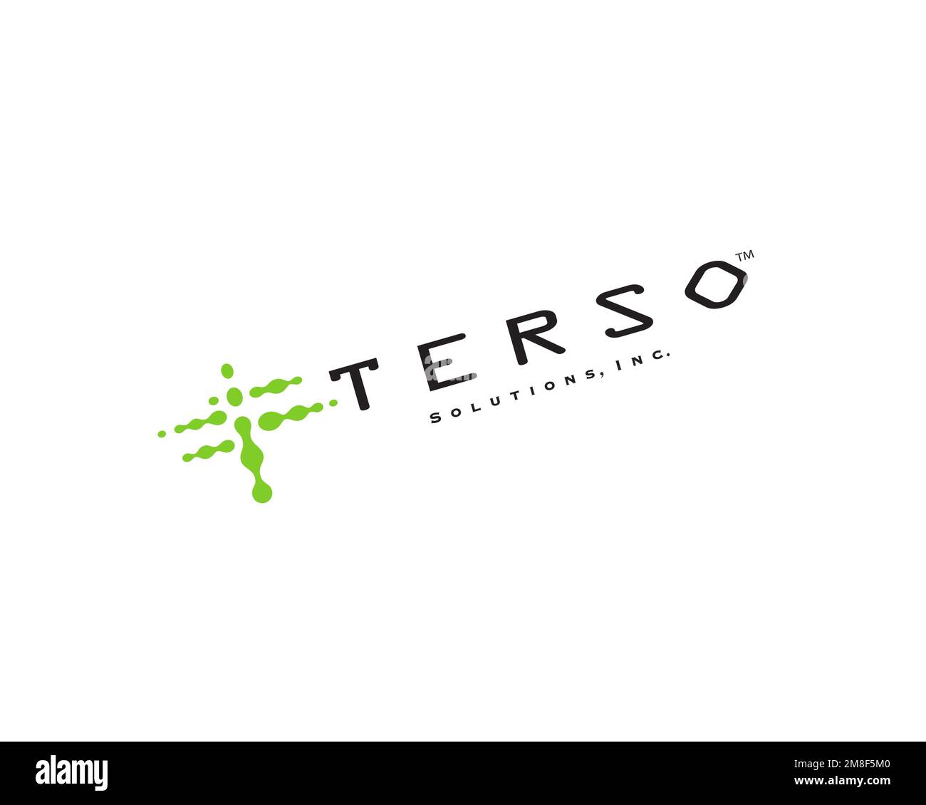 Terso Solutions, rotated logo, white background Stock Photo - Alamy
