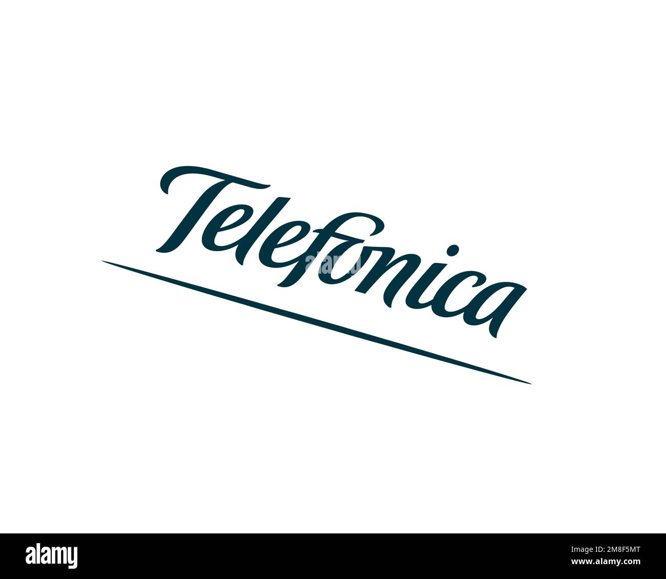 Telefonica Germany, rotated logo, white background B Stock Photo - Alamy