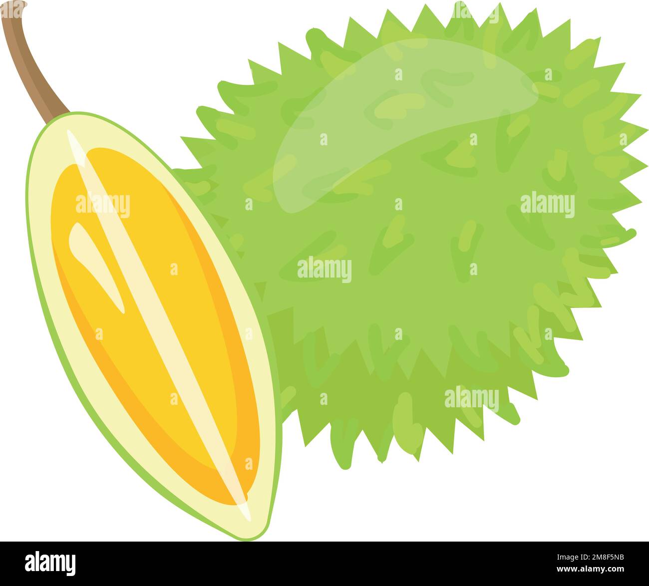 Durian tropical icon cartoon vector. Fruit food Stock Vector Image ...