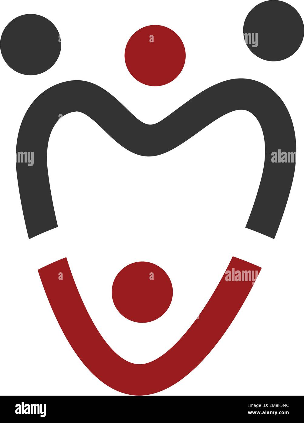 Teamwork family logo template Icon Illustration Brand Identity Stock ...