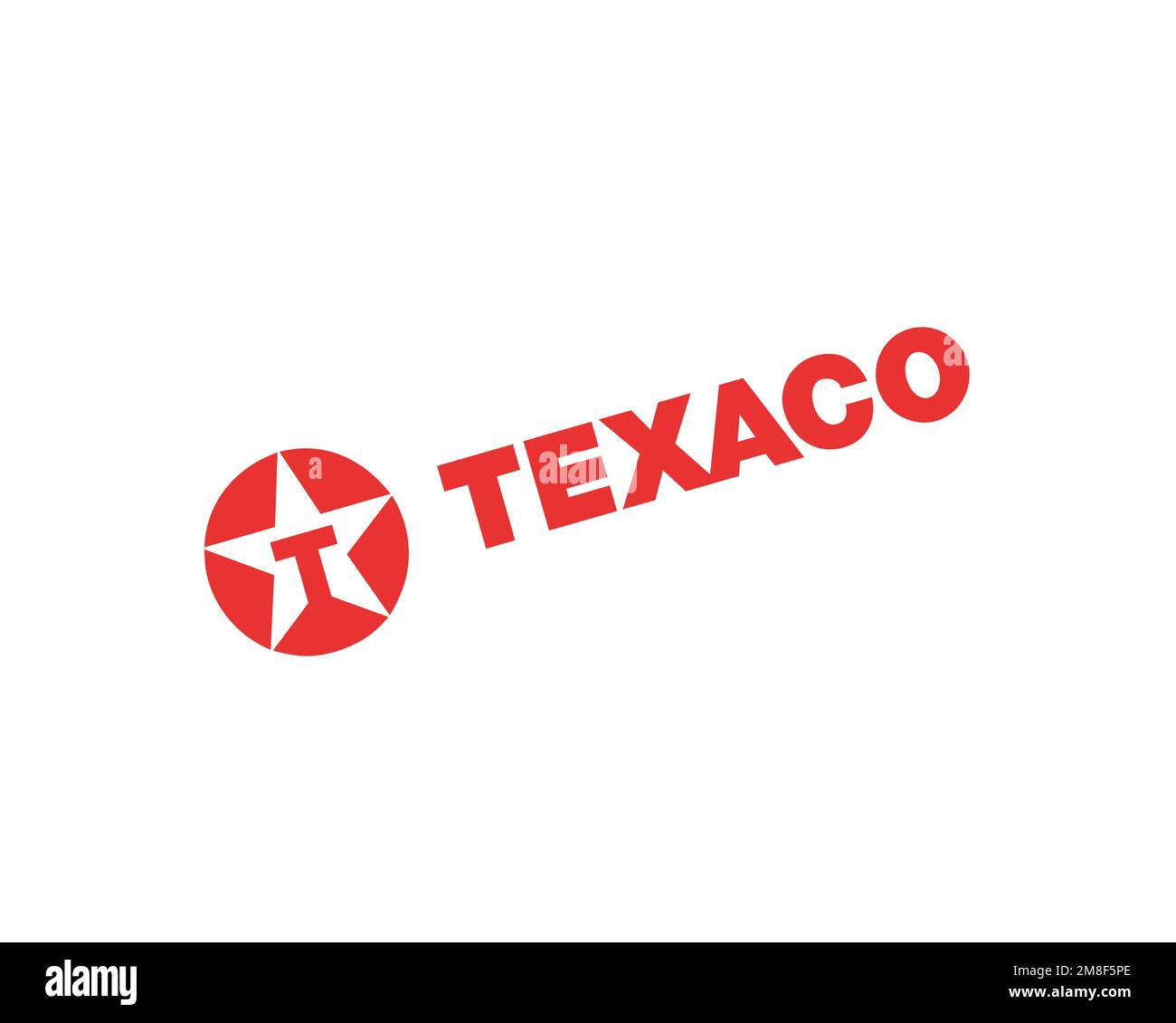Texaco, rotated logo, white background Stock Photo - Alamy
