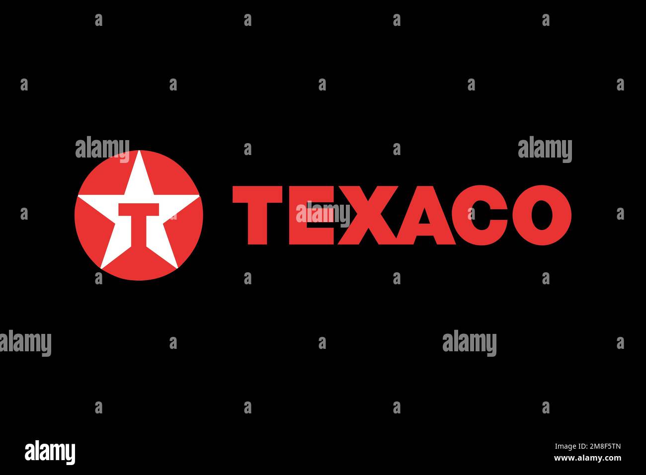 Texaco, Logo, Black background Stock Photo - Alamy