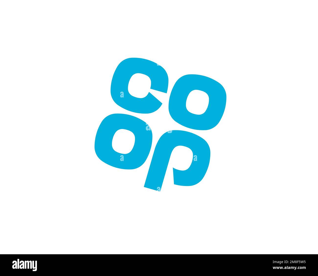 The Co operative Group, rotated logo, white background B Stock Photo ...