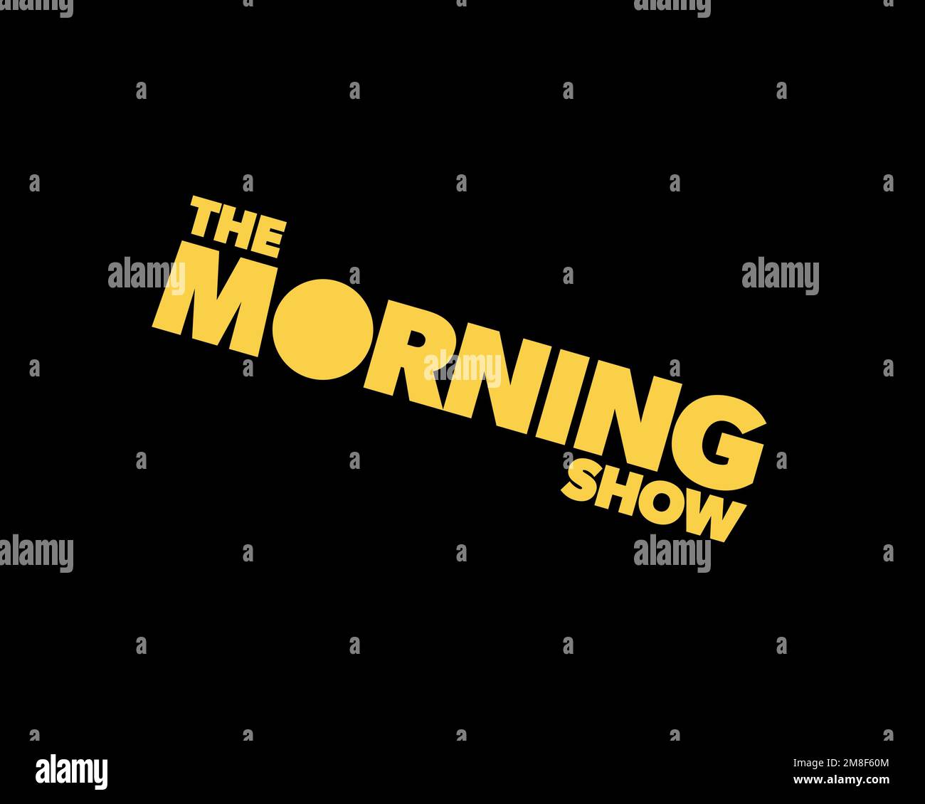 The Morning Show American TV series, rotated logo, black background B ...