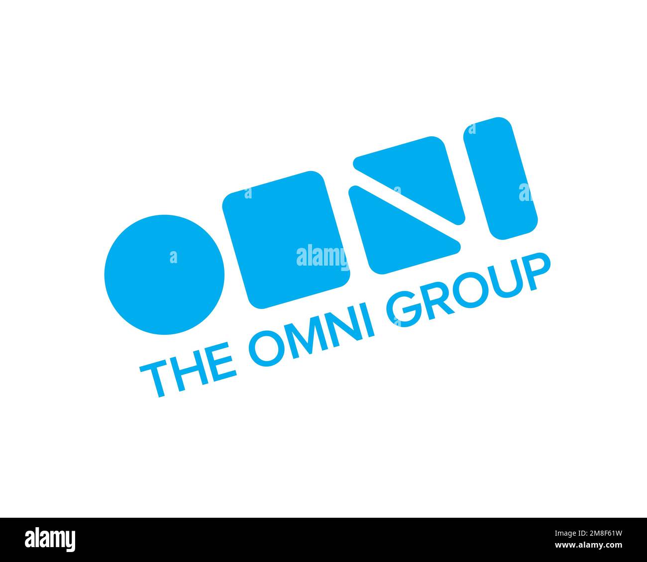 The Omni Group, rotated logo, white background Stock Photo - Alamy