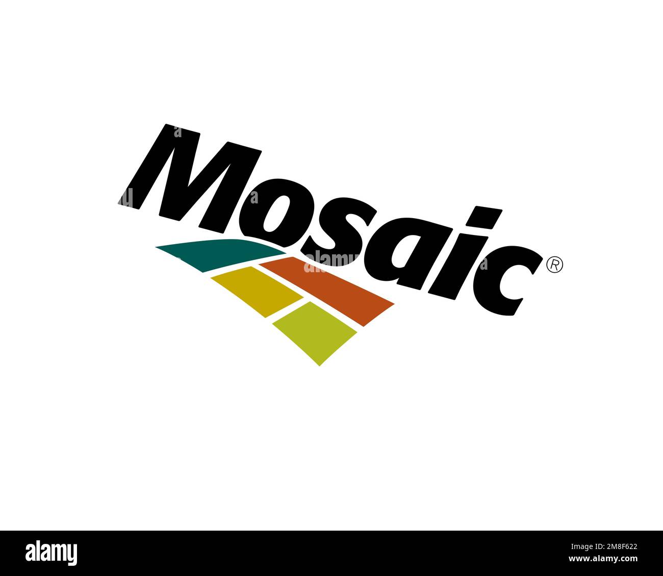 The Mosaic Company, Rotated Logo, White Background B Stock Photo - Alamy